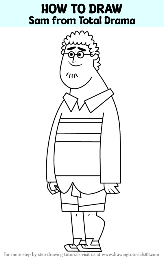 How to Draw Sam from Total Drama (Total Drama) Step by Step ...