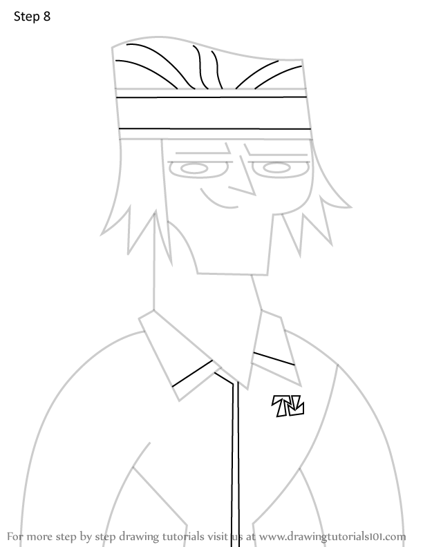 How to Draw Tyler from Total Drama (Total Drama) Step by Step ...