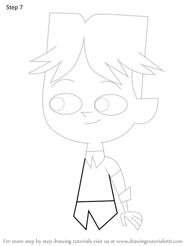 How to Draw Cody Jr. from Total DramaRama (Total DramaRama) Step by ...
