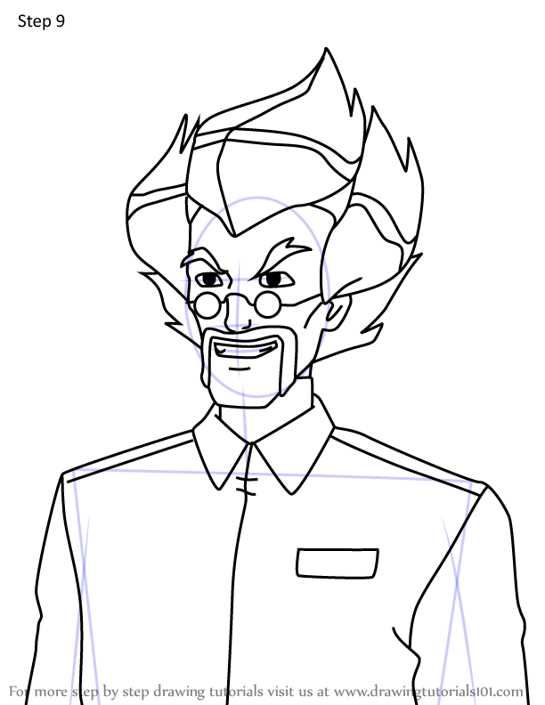 How to Draw Inventor from Totally Spies! (Totally Spies!) Step by Step ...
