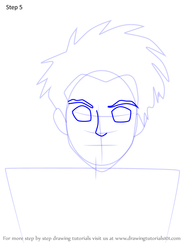 How to Draw Robbie Guthrie from Totally Spies! (Totally Spies!) Step by ...