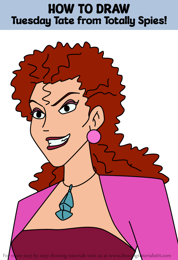 How to Draw Tuesday Tate from Totally Spies! (Totally Spies!) Step by ...