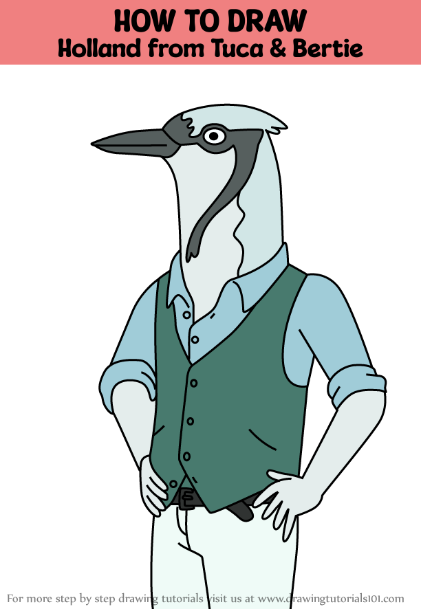 How to Draw Holland from Tuca & Bertie (Tuca & Bertie) Step by Step ...