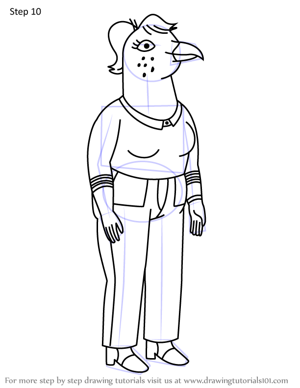 How to Draw Kara from Tuca & Bertie (Tuca & Bertie) Step by Step ...