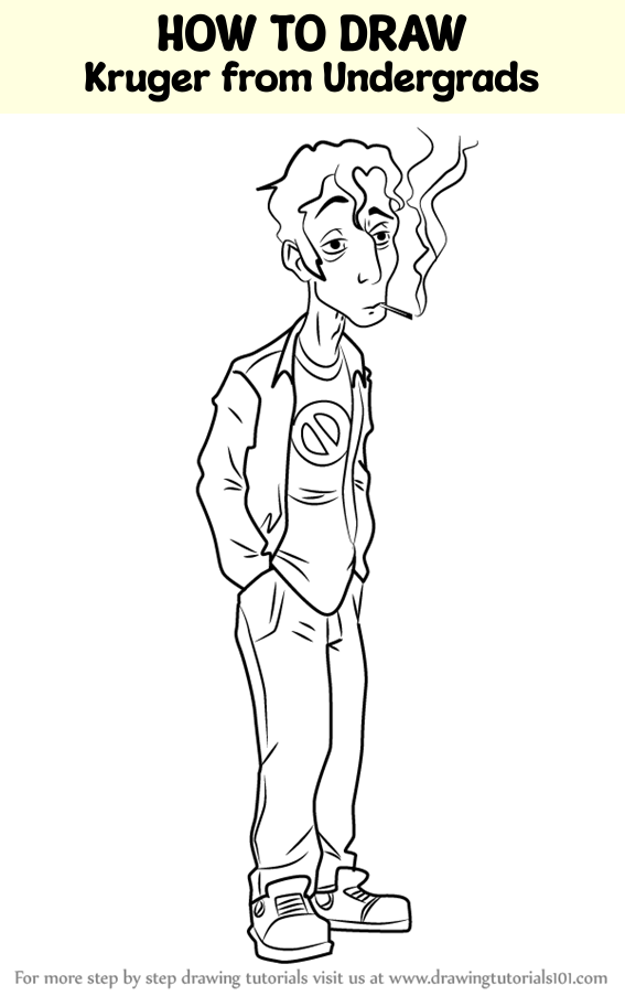 How to Draw Kruger from Undergrads (Undergrads) Step by Step ...