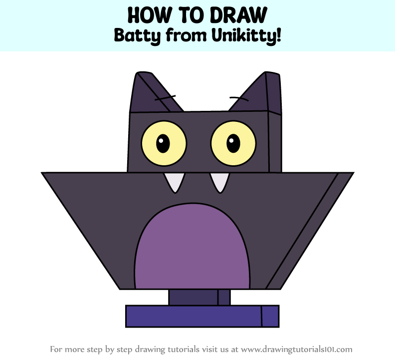 How to Draw Batty from Unikitty! (Unikitty!) Step by Step ...