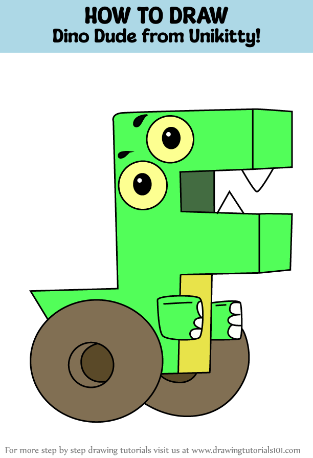 How to Draw Dino Dude from Unikitty! (Unikitty!) Step by Step ...