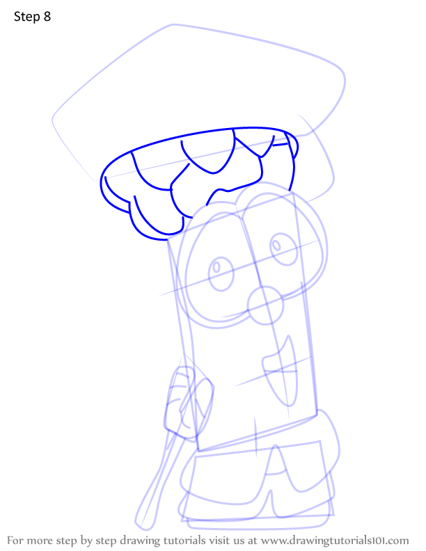 How to Draw Edmund Gilbert from VeggieTales in the City (VeggieTales in ...
