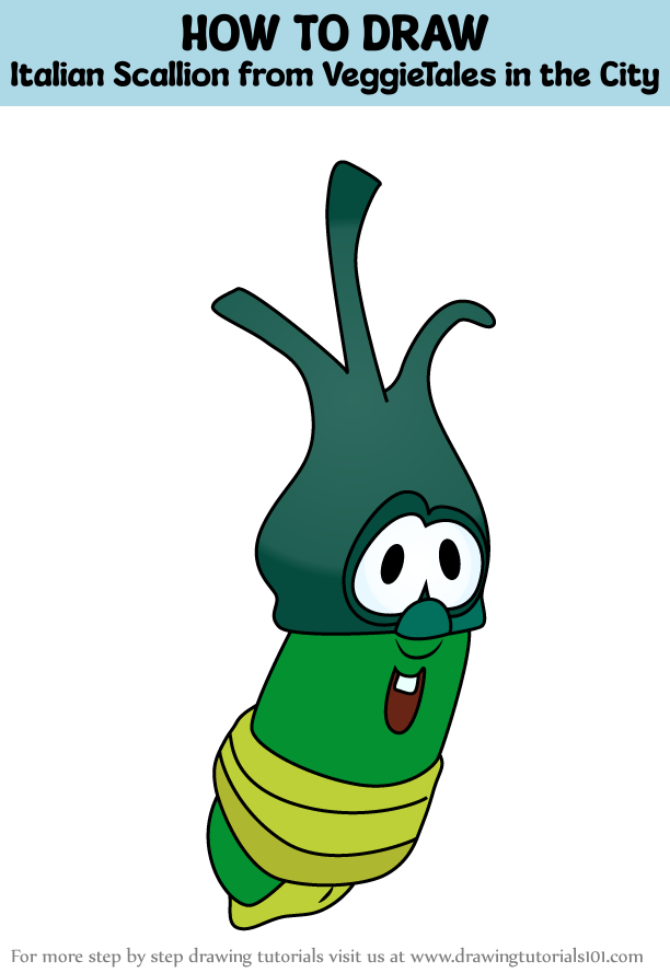 How to Draw Italian Scallion from VeggieTales in the City (VeggieTales ...