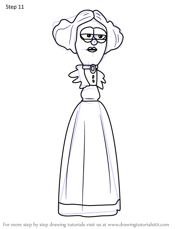 How to Draw Miss Minchin from VeggieTales in the City (VeggieTales in ...