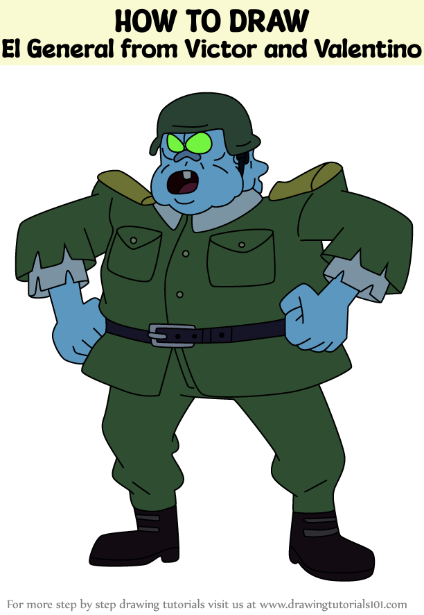 How to Draw El General from Victor and Valentino (Victor and Valentino ...