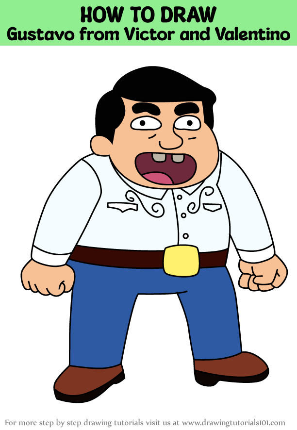 How to Draw Gustavo from Victor and Valentino (Victor and Valentino ...