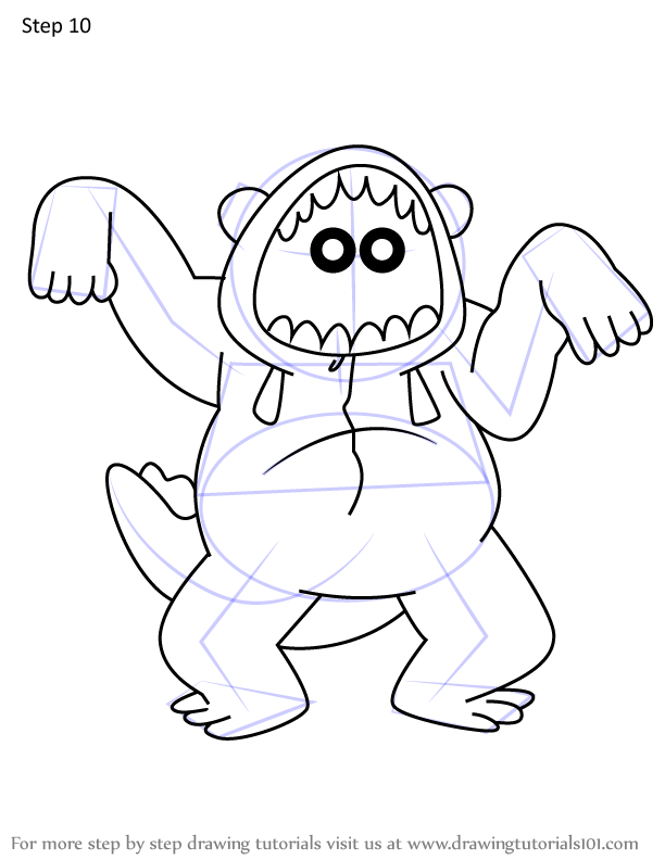 How to Draw Hoodie Laundry Monster from Victor and Valentino (Victor ...