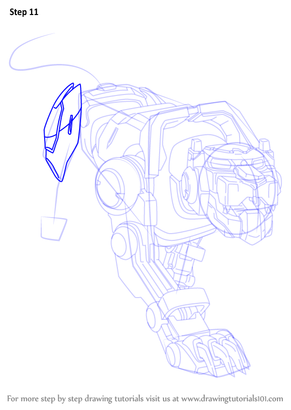 How to Draw Blue Lion from Voltron - Legendary Defender (Voltron ...