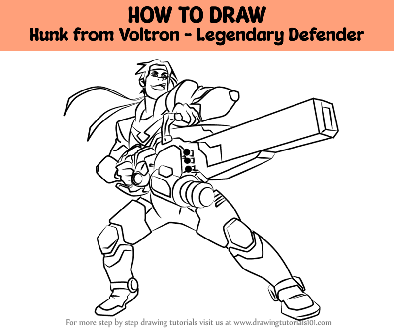 How to Draw Hunk from Voltron - Legendary Defender (Voltron: Legendary ...