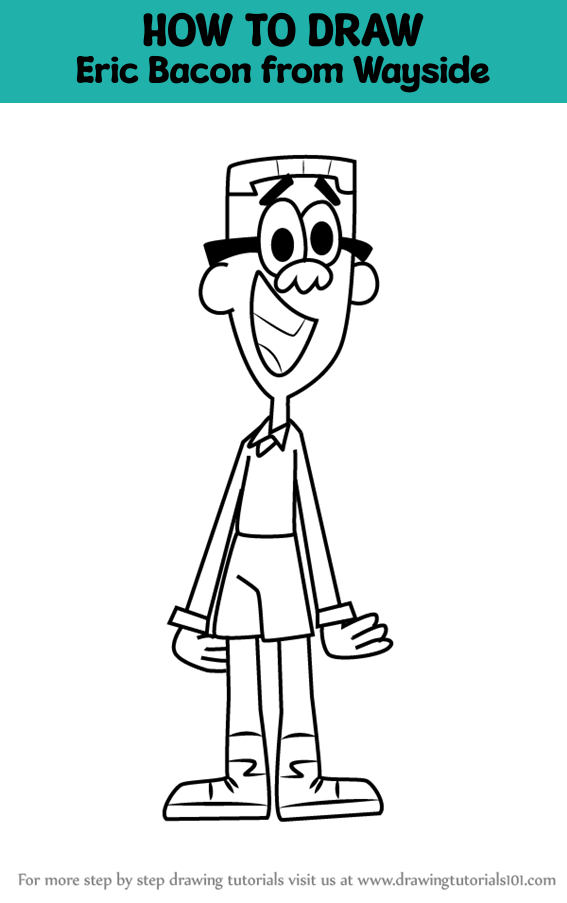How to Draw Eric Bacon from Wayside (Wayside) Step by Step ...