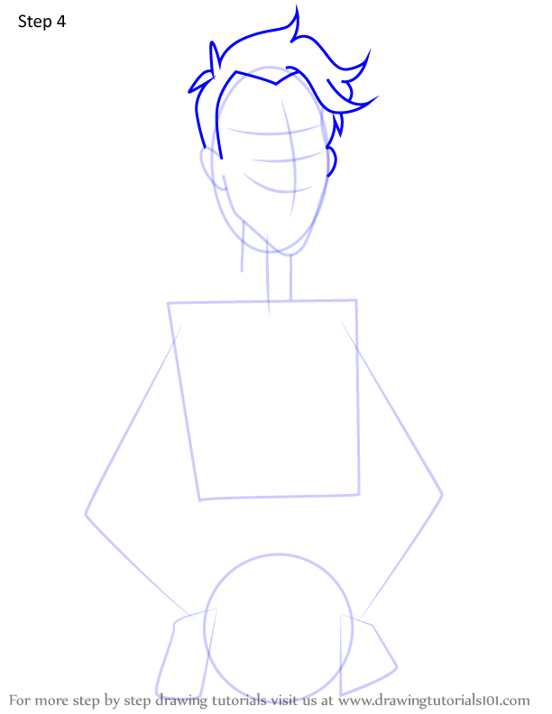 Step by Step How to Draw Barry Charles from We Bare Bears ...