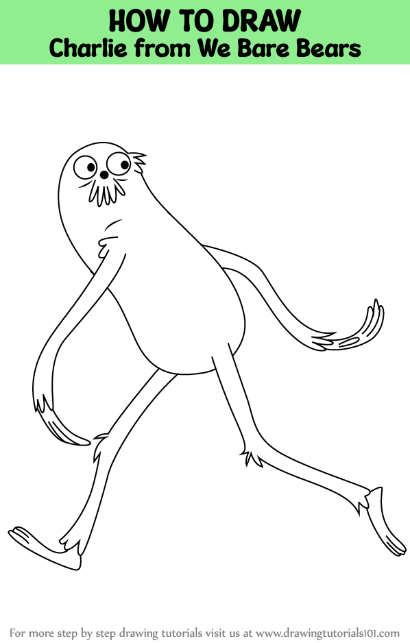 How to Draw Charlie from We Bare Bears (We Bare Bears) Step by Step ...