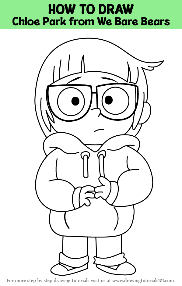 How to Draw Chloe Park from We Bare Bears (We Bare Bears) Step by Step ...
