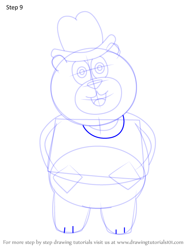 How to Draw Freshy Bear from We Bare Bears (We Bare Bears) Step by Step ...