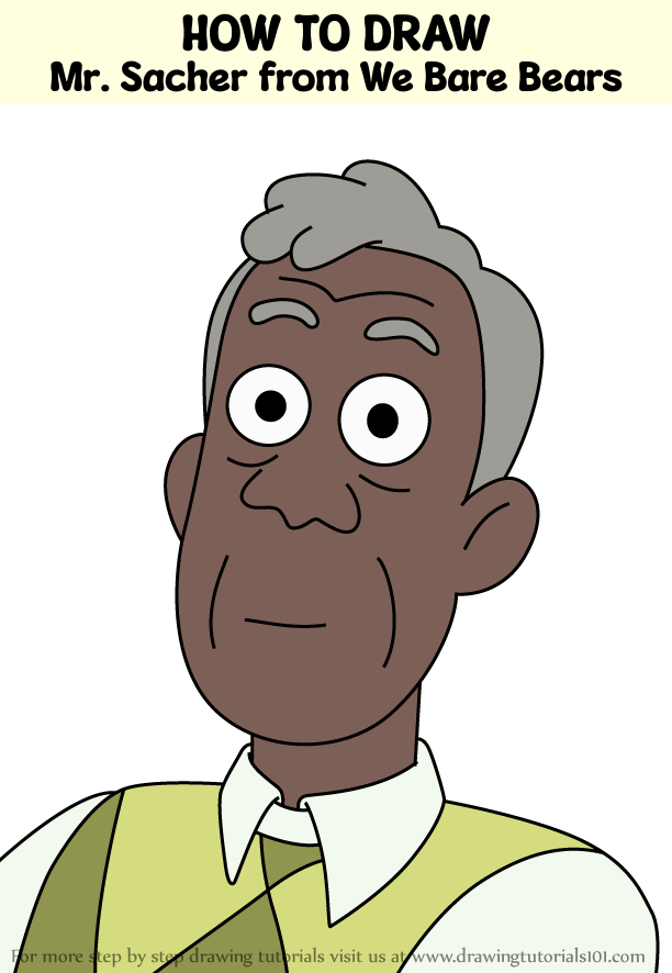 How to Draw Mr. Sacher from We Bare Bears (We Bare Bears) Step by Step ...