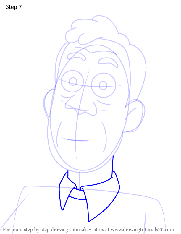 How to Draw Mr. Sacher from We Bare Bears (We Bare Bears) Step by Step ...