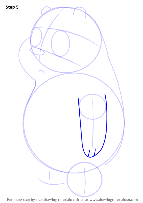How to Draw Panda Bear from We Bare Bears (We Bare Bears) Step by Step ...