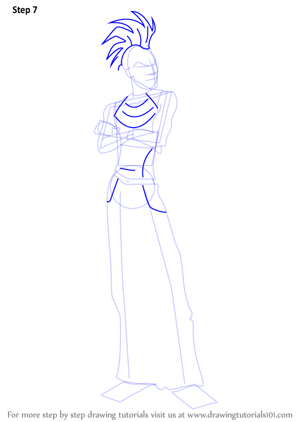 How to Draw Duman from Winx Club (Winx Club) Step by Step ...
