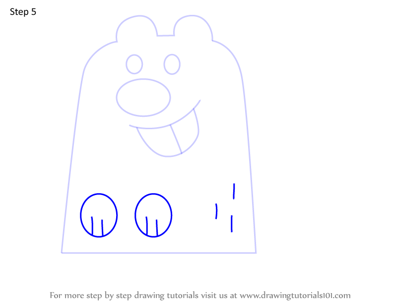 How to Draw Buck-Buck Beavers from Wow! Wow! Wubbzy! (Wow! Wow! Wubbzy ...