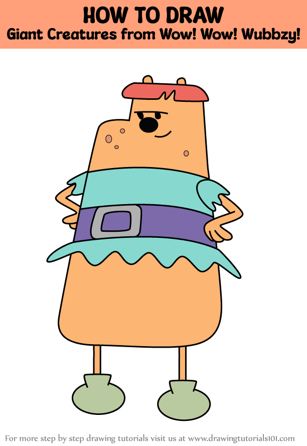How to Draw Giant Creatures from Wow! Wow! Wubbzy! (Wow! Wow! Wubbzy ...