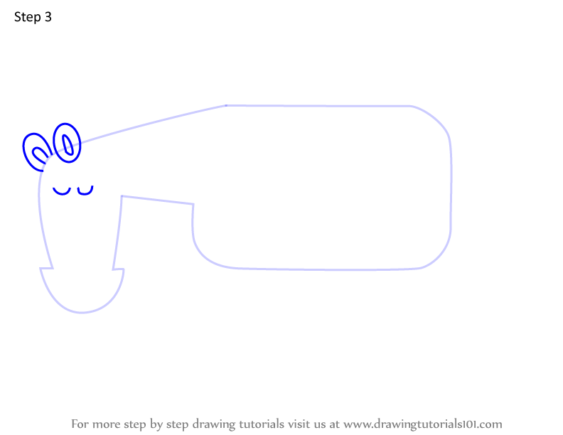 How to Draw Horse from Wow! Wow! Wubbzy! (Wow! Wow! Wubbzy!) Step by ...