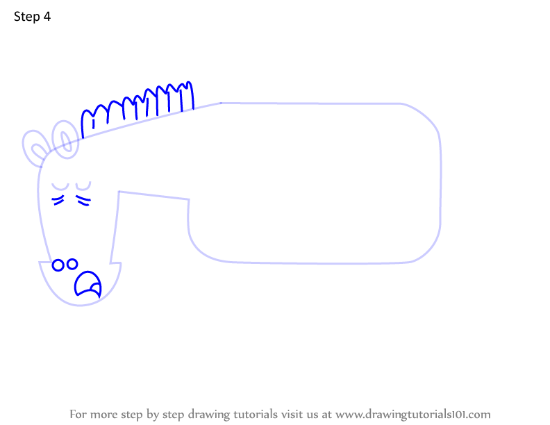 How to Draw Horse from Wow! Wow! Wubbzy! (Wow! Wow! Wubbzy!) Step by ...