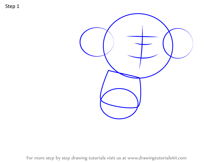 How to Draw Monkeys from Wow! Wow! Wubbzy! (Wow! Wow! Wubbzy!) Step by ...
