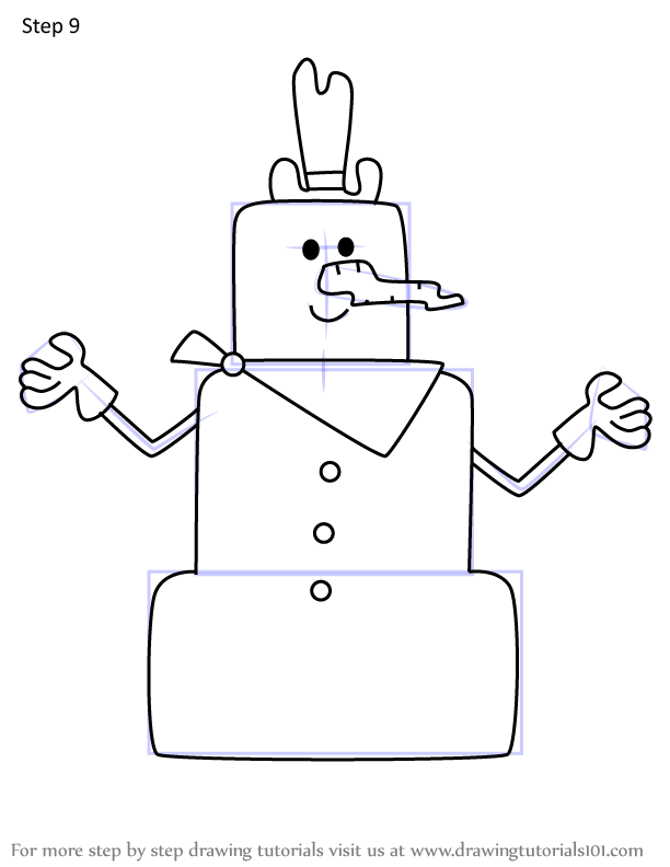 How to Draw Snowman Willie from Wow! Wow! Wubbzy! (Wow! Wow! Wubbzy ...