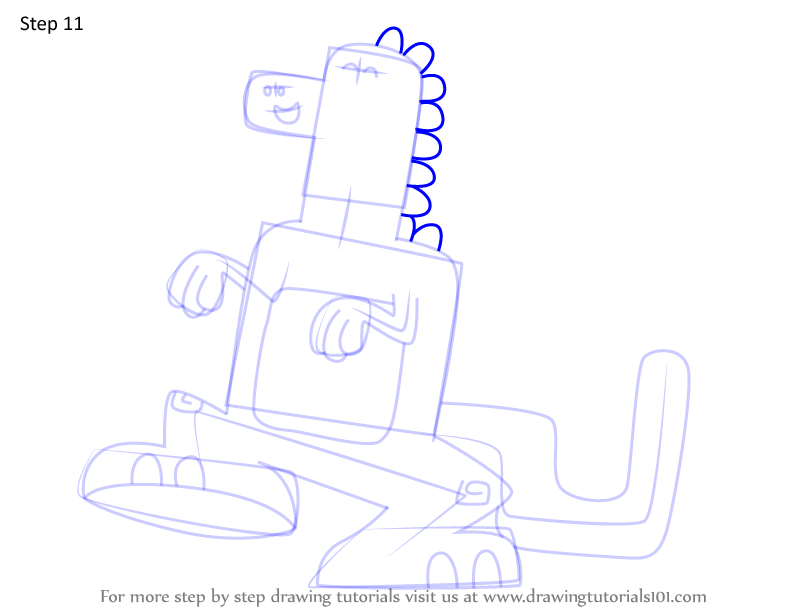 How to Draw Stomp the Stomposaurus from Wow! Wow! Wubbzy! (Wow! Wow ...