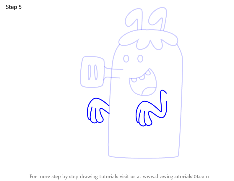 How to Draw Subterranean Snugglehog from Wow! Wow! Wubbzy! (Wow! Wow ...