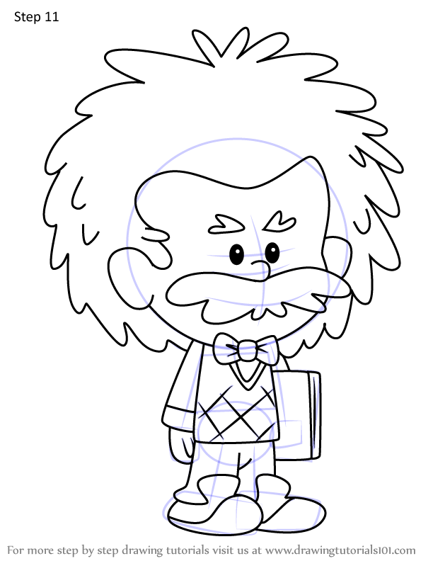How to Draw Albert Einstein from Xavier Riddle and the Secret Museum ...