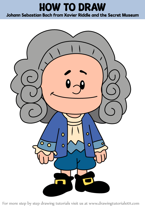 How to Draw Johann Sebastian Bach from Xavier Riddle and the Secret ...