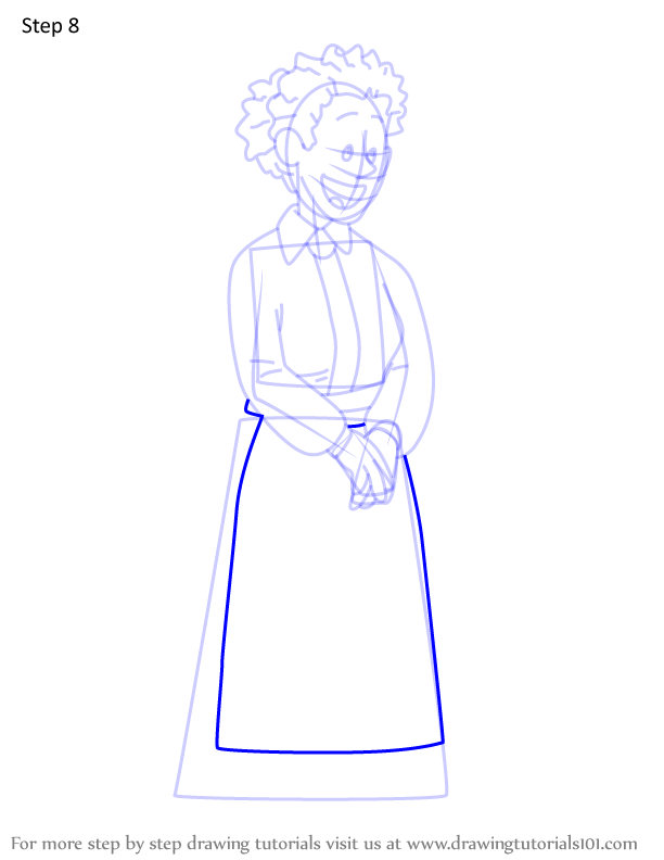 How to Draw Julia's Grandmother from Xavier Riddle and the Secret ...