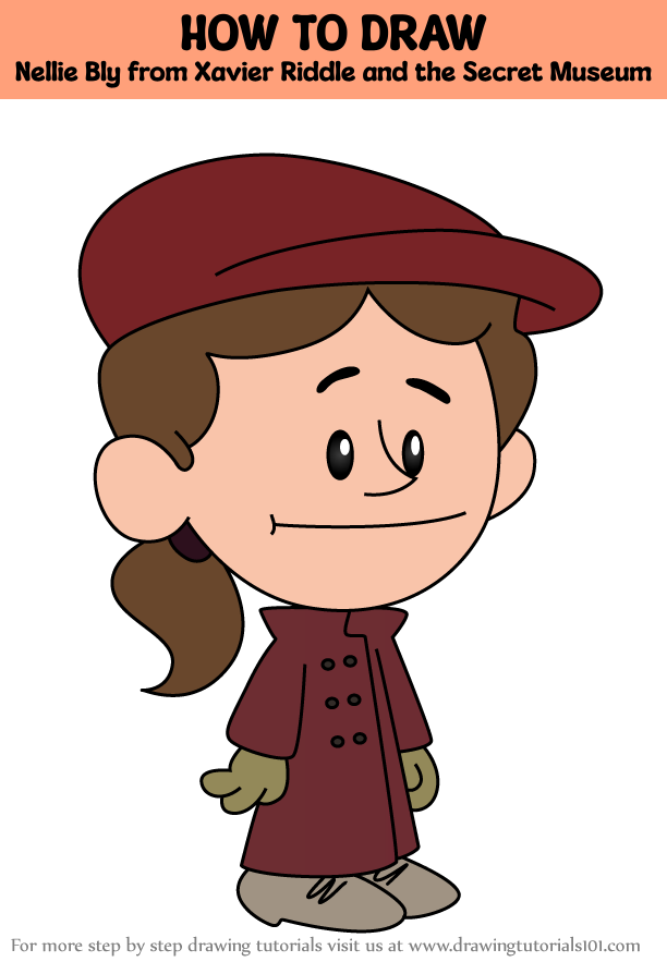 How to Draw Nellie Bly from Xavier Riddle and the Secret Museum (Xavier ...