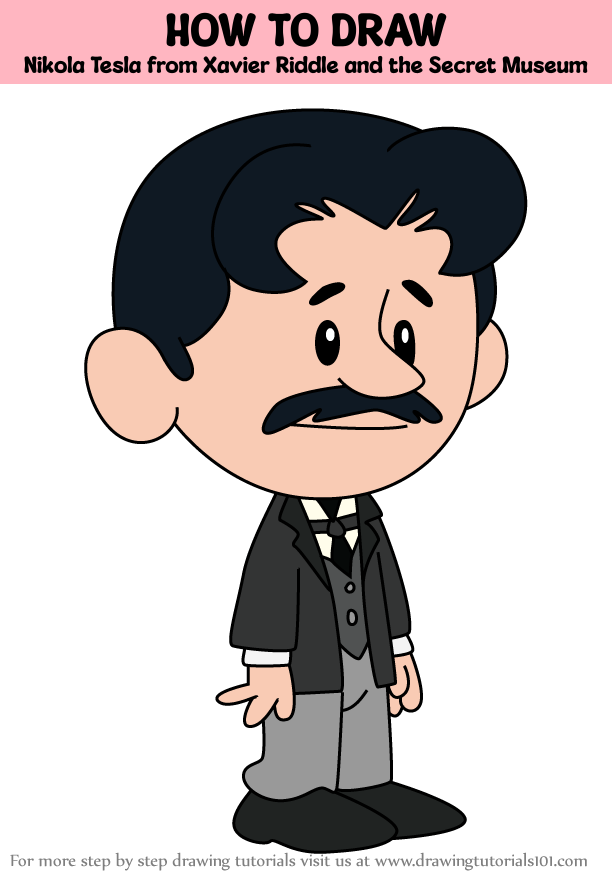 How to Draw Nikola Tesla from Xavier Riddle and the Secret Museum ...