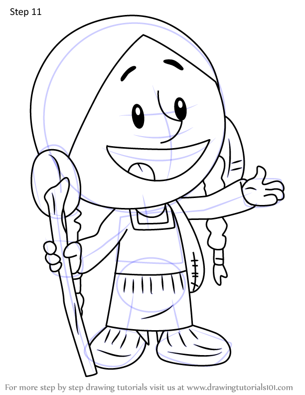 How to Draw Sacagawea from Xavier Riddle and the Secret Museum (Xavier ...