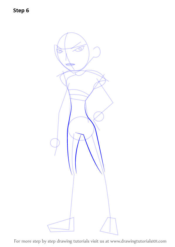 How to Draw Shadow from Xiaolin Chronicles (Xiaolin Chronicles) Step by ...