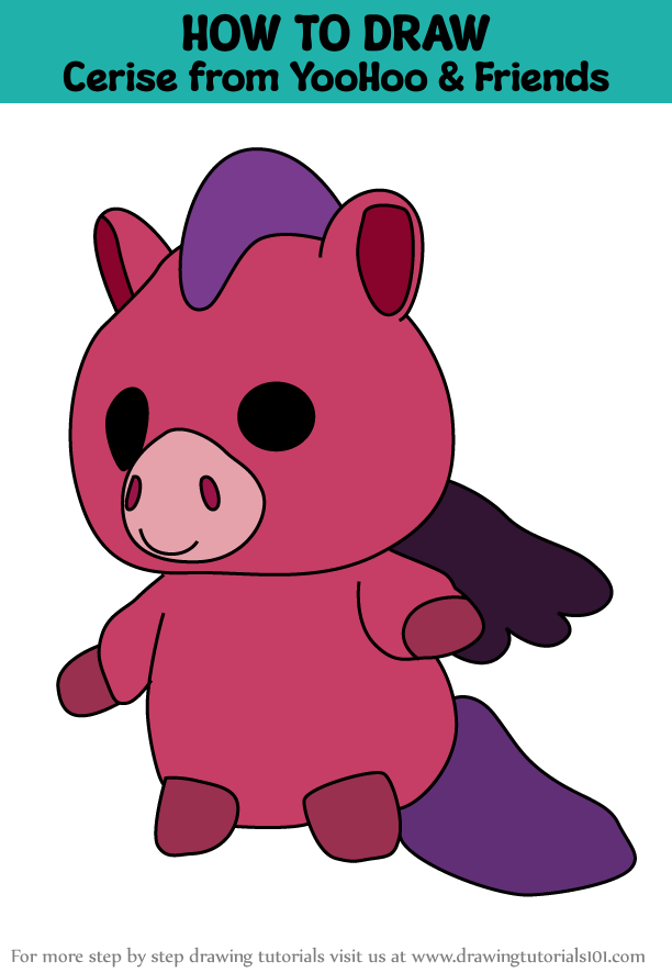 How to Draw Cerise from YooHoo & Friends (YooHoo & Friends) Step by ...