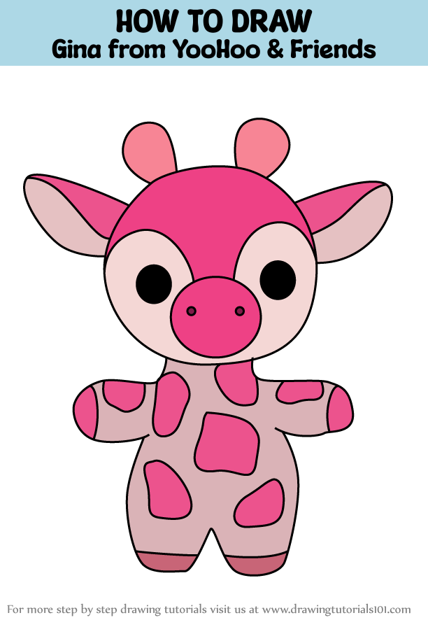 How to Draw Gina from YooHoo & Friends (YooHoo & Friends) Step by Step ...