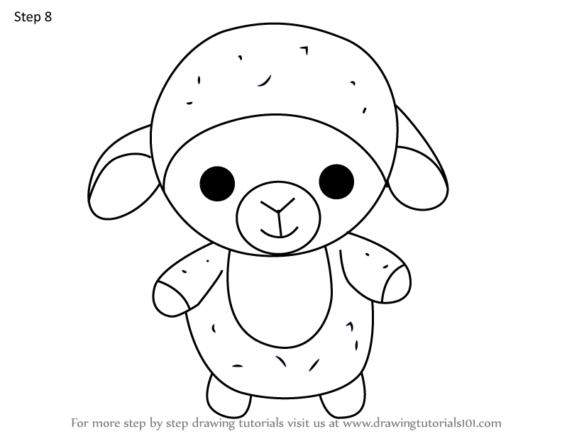 How to Draw Woolee (Lamb) from YooHoo & Friends (YooHoo & Friends) Step by Step ...