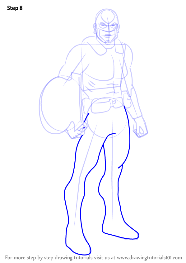 How to Draw Guardian from Young Justice (Young Justice) Step by Step ...