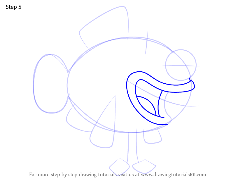 How To Draw A Clown Fish Step By Step How To Draw Clownfish From Zig
