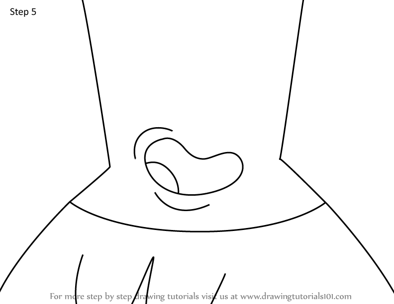 How to Draw Marina's Stomach from Zig & Sharko (Zig & Sharko) Step by ...