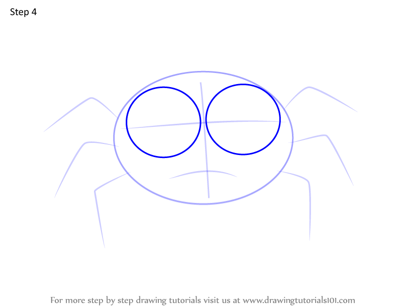 How To Draw Cartoon Spider